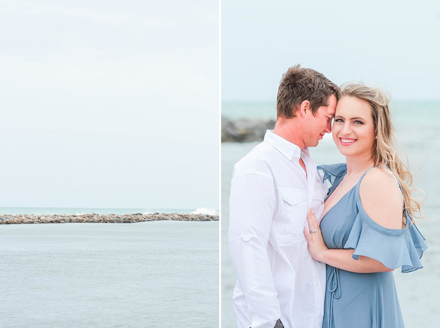 Alexis & AJ | North Jetty Park Engagement | deannagracephotography.com